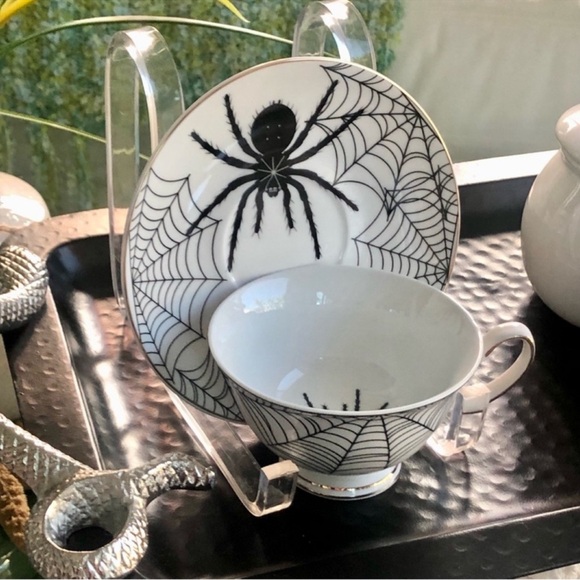 Holiday | New Spider Web Halloween Tea Cup Saucer | Poshmark